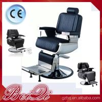 China Professional Hydraulic Barber Chair 58KG Heavy Duty Stainless Steel PU Leather Salon Seating for sale