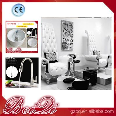 China Used Round Pedicure Spa Chair with Bowl and Faucet Dimensions 2017 Model for sale