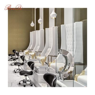 China Egg Shaped Luxury Spa Pedicure Chair 110V 60Hz for Nail Salon Equipment for sale