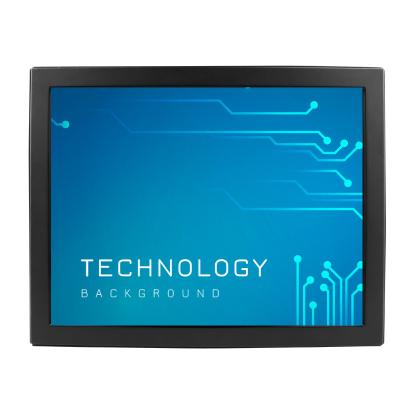 China Infrared 15 Inch Touch Screen Display Anti Vandal Dust Proof for sale