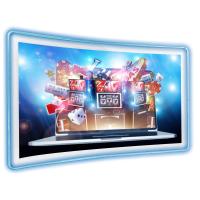 China Gaming 32 Inch Curved Touch Screen Monitor Waterproof Anti Vandal OEM for sale