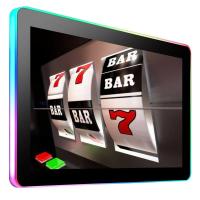 China 1920x1080 Resolution PCAP 23 Inch Touch Monitor With LED Flexible Strip for sale