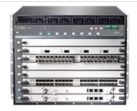 China Juniper Network Equipment with compact 8 RU chassis supporting up to 360 10GbE ports and 18 400GbE ports for dense network deployments for sale