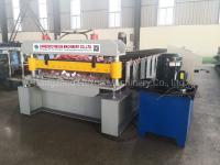 China Good Sale Mitsubishi PLC Control Hydraulic Steel Roof Sheet Metal Roll Forming Machine for sale