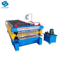 China Double Layer Corrugated and Ibr Trapezoidal Roof Roll Forming Machine for sale
