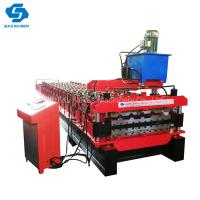 China Double Layers Trapezoidal Sheet Rib Type Roofing Roll Forming Machine for sale