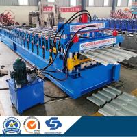China Ibr Chromadek Sheet Roll Forming Machine Qtile Roof Cranking Production Line for sale