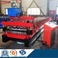 China 5.5kw Double Layer Roof Tile Sheet Roll Forming Machine to USA for sale