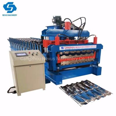 China Cangzhou Nexus Double Layer Roof Tile Sheet Roll Forming Machine for Tanzania Market for sale
