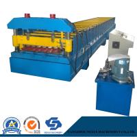 China Mitsubishi PLC Metal Roof Roll Forming Machine Automatic Cutting for Roofing for sale