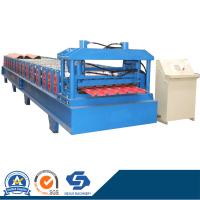 China Galvanized Zinc Roofing Profile Sheet Roll Forming Machine Making Trapezoid Roof Sheet for sale