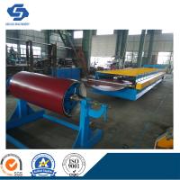 China Galvanized Zinc Roofing Profile Sheet Roll Forming Machine Making Trapezoid Roof Sheet for sale