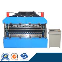 China Hc12 - 16 Hydraulic Corrugated Steel and Iron Roofing Sheet Roll Forming Machine Botou Manufacturer for sale
