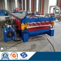 China 2 in 1 Double Layer Steel Roof Sheet Roll Forming Machine Made for Nigeria Market for sale