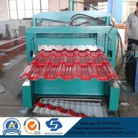 China Versatile Sheet Roll Forming Machine Step Tile Roofing Sheets Tilespan Making Production Line for sale