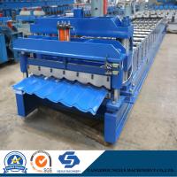 China 1100 Tile Water Ripper Glazed Step Tile Steel Making Roll Forming Machine for sale