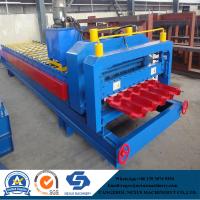 China 828 Metal Roof Tile Roll Forming Machine Glazed Tile Sheet Rollformer for sale