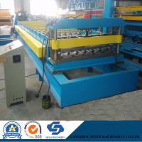 China 1100 Arc Bias Glazed Tile Metal Roofing Sheets Cold Roll Forming Machine for Kenya Market for sale