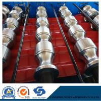 China 1100 Arc Bias Glazed Tile Metal Roofing Sheets Cold Roll Forming Machine for Kenya Market for sale