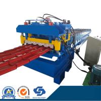 China Single Press Mold Metal Steel Ceramic Glazed Tile Roll Forming Machine for Making Ecological Floor Roof Wall Panel Machine for sale