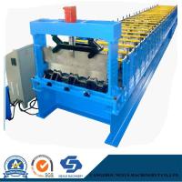 China Steel Decking Sheet Roll Forming Machine with 15m/Min High Speed for sale