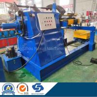 China 3-15 Tons Full Automatic Hydraulic Expansion Motorized Uncoiler / Decoiler Machine with Coil Car for sale