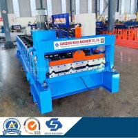 China Steel Trapezoidal Roof Sheet Roll Forming Machine Metal Roofing Panel Roll Former for sale