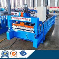 China Steel Trapezoidal Roof Sheet Roll Forming Machine Metal Roofing Panel Roll Former for sale