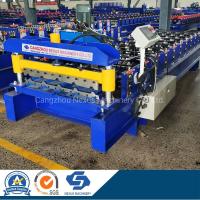 China Metal Ribtype Sheet Roll Forming Machine Steel Trapezoidal Roofing Making Machine for sale
