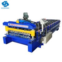 China Metal Ribtype Sheet Roll Forming Machine Steel Trapezoidal Roofing Making Machine for sale