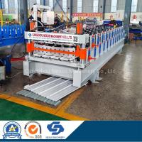 China Double Layer PPGI Roofing Iron Ibr Sheet Roll Forming Machine for sale