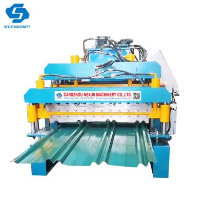 China Twin-Rib Sheet Orientile Roof Roll Forming Machine Double Layer Tilespan Machinery for sale