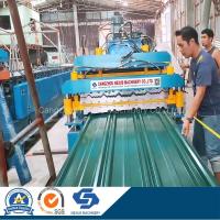 China Twin-Rib Sheet Orientile Roof Roll Forming Machine Double Layer Tilespan Machinery for sale