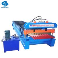China Color Steel Corrugated Roof Sheet Roll Forming Machine Used in Philippine for sale