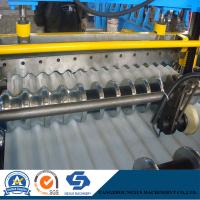 China Corrugated Metal Sheet Roof Roll Forming Machine for 0.18mm Roofing Sheet for sale