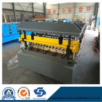 China Electronic Control Metal Roof Roll Forming Machine with Hydraulic Cutter for sale