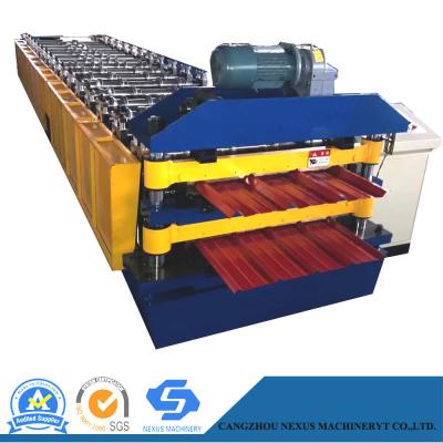 China Cangzhou Nexus Fully Automatic Double Layer Steel Roof Wall Panels Cold Roll Forming Machine for sale