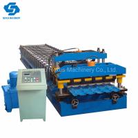 China 1035&828 Glazed Roof Tile Roll Forming Machine for Guiena Used for sale