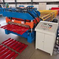 China Steel Tile Sheet Metal Roof Roll Forming Machine Export to Serbia for sale