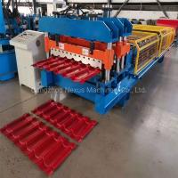 China Steel Tile Sheet Metal Roof Roll Forming Machine Export to Serbia for sale