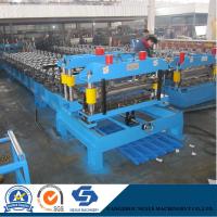 China Steel Tile Metal Roof Sheet Roll Forming Machine for sale