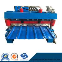 China Glazed Roof Tile Sheet Making Roll Forming Machine Alu Zinc Panel Cold Roofing Machine for sale