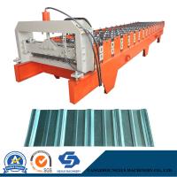 China Indonesia Type G550 760 Steel Roofing Tile Sheet Roll Forming Machine for Sale for sale
