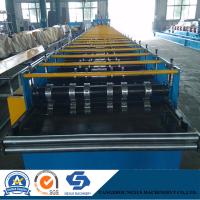 China Profiled Steel Sheet Concrete Slab Plate Floor Decking Panel Roll Forming Machine with PLC Control System for sale