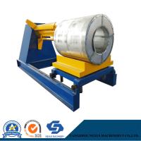 China Full-Automatic Steel Coil 8 Ton Hydraulic Decoiler / Uncoiler with Coil Car for sale