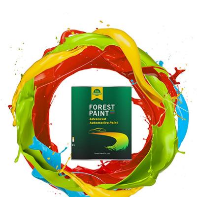 China 2k Scarlet Red Car Paint Protection Good Hardness for sale