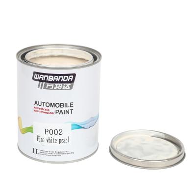 China Acrylic Pearl Automotive Paint Lacquer Metallic White VOC Compliant High Gloss for sale
