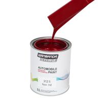 China Premium 2K Rose Red Matte Car Paint Automotive Refinish Paint Weatherproof for sale