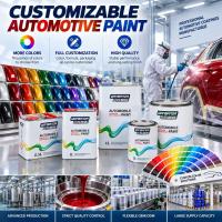 China Anti Pinhole 1K Car Paint RedMetallic Basecoat Custom For Bumpers for sale