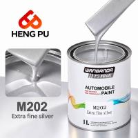 China Extra Fine Metallic Silver Auto Paint Gun Metal Grey 1L For Plastic Surfaces for sale